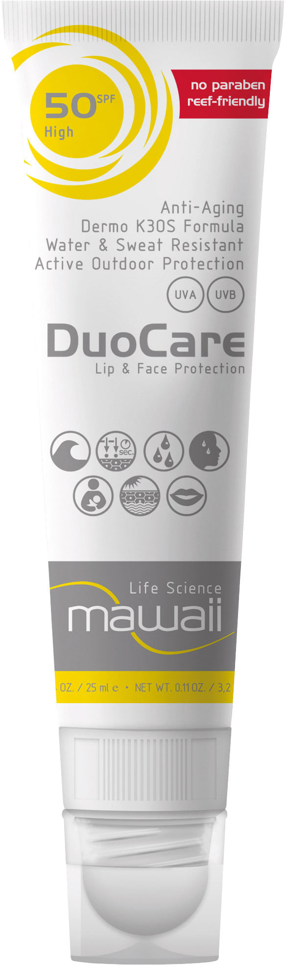 Mawaii DuoCare SPF 50 Face+Lips Sun cream - Transa