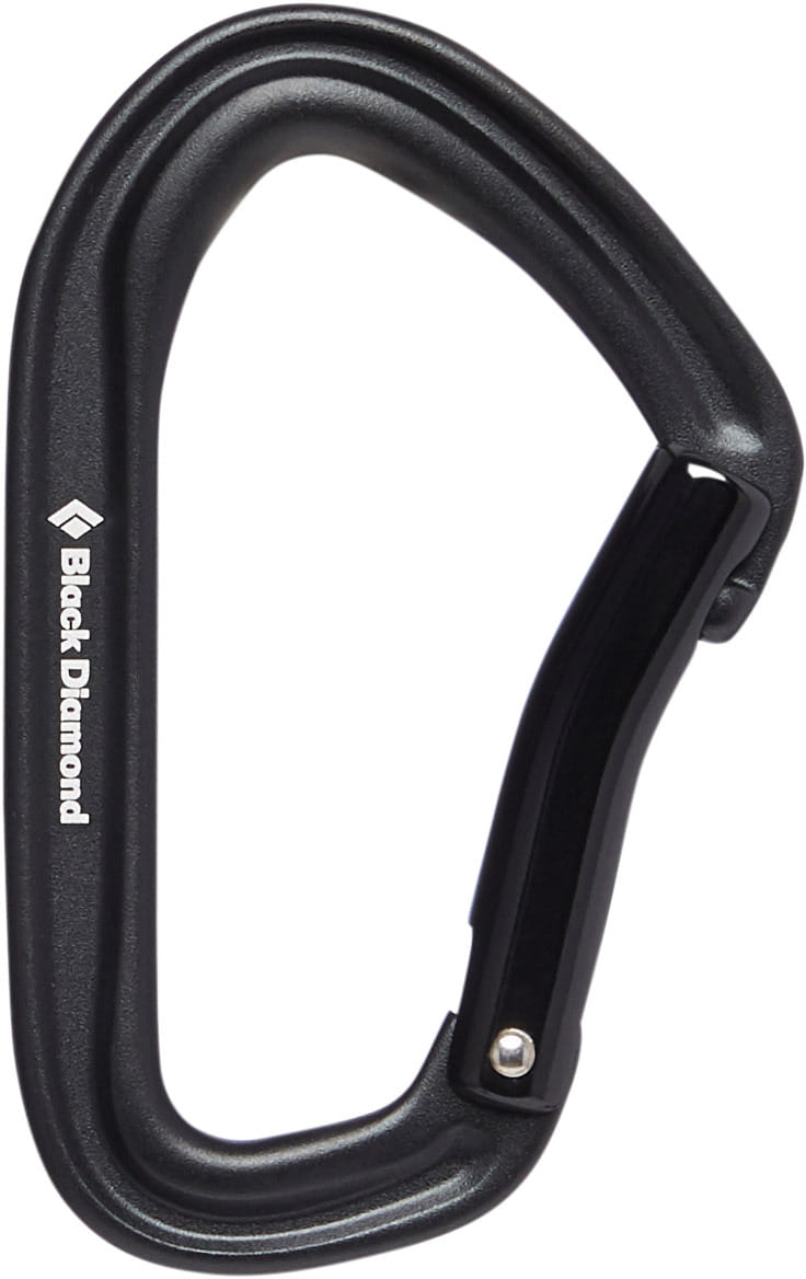 Black Diamond HotForge Bent Gate Carabiners black 95 mm - Transa.ch