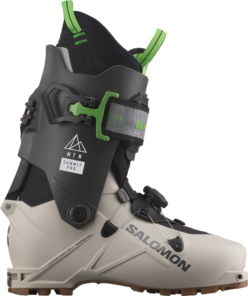 Salomon MTN Summit Pro Ski boots rainy day/belluga/neon green 27.0 ...