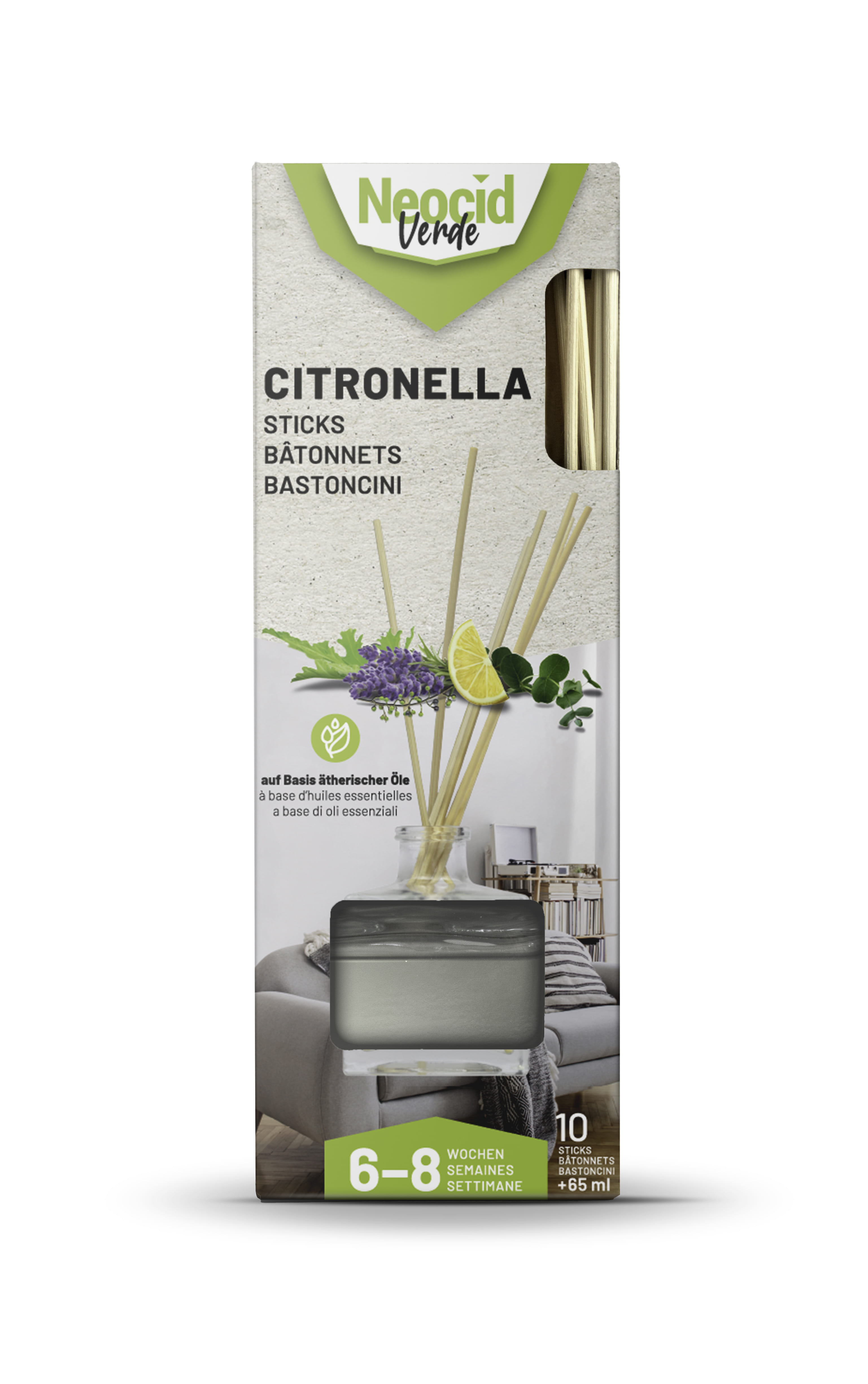 Neocid EXPERT Citronella Sticks Mosquito repellent transparent 65 ml ...