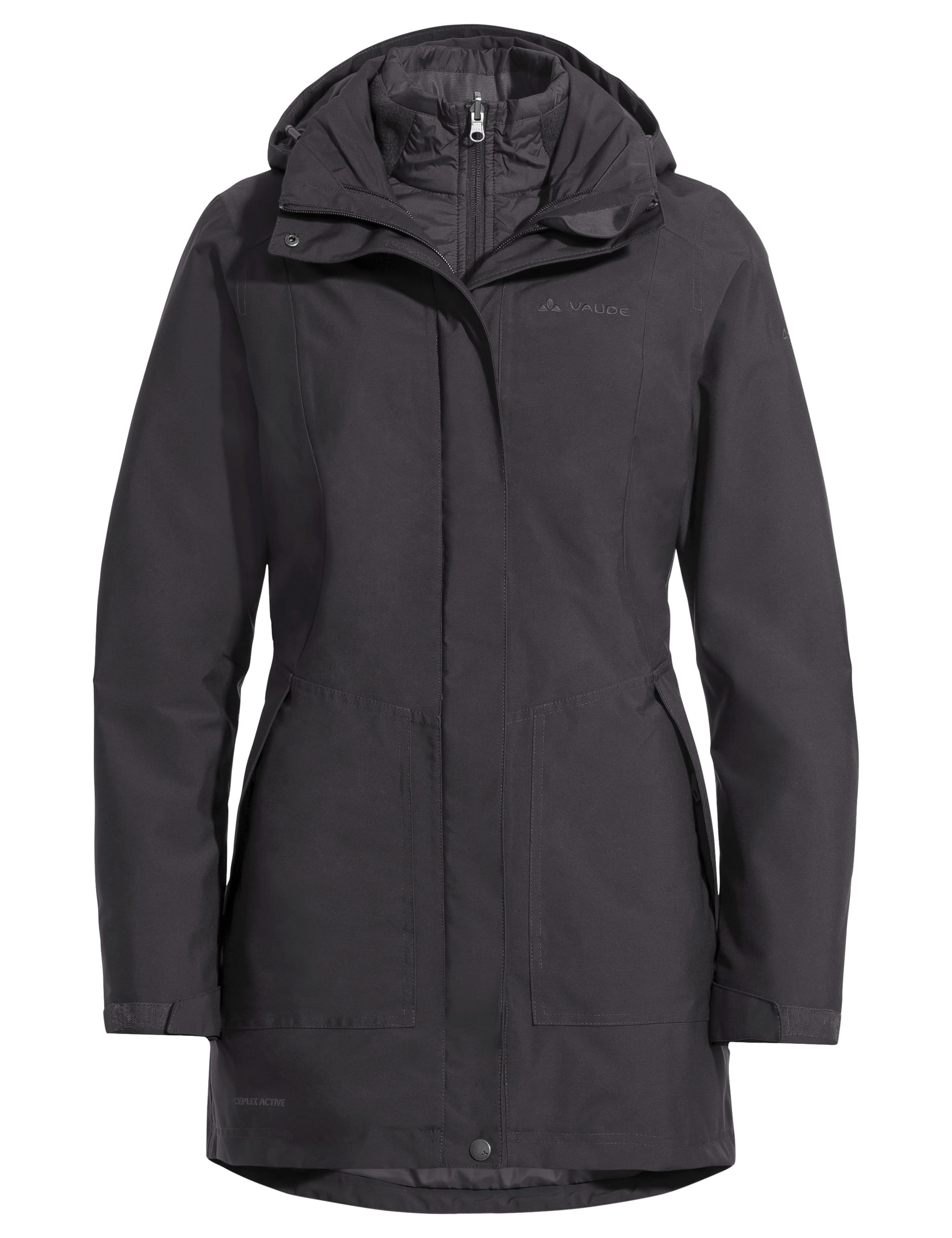 Vaude Women's Idris 3in1 Parka III Coat phantom black 36 - Transa.ch