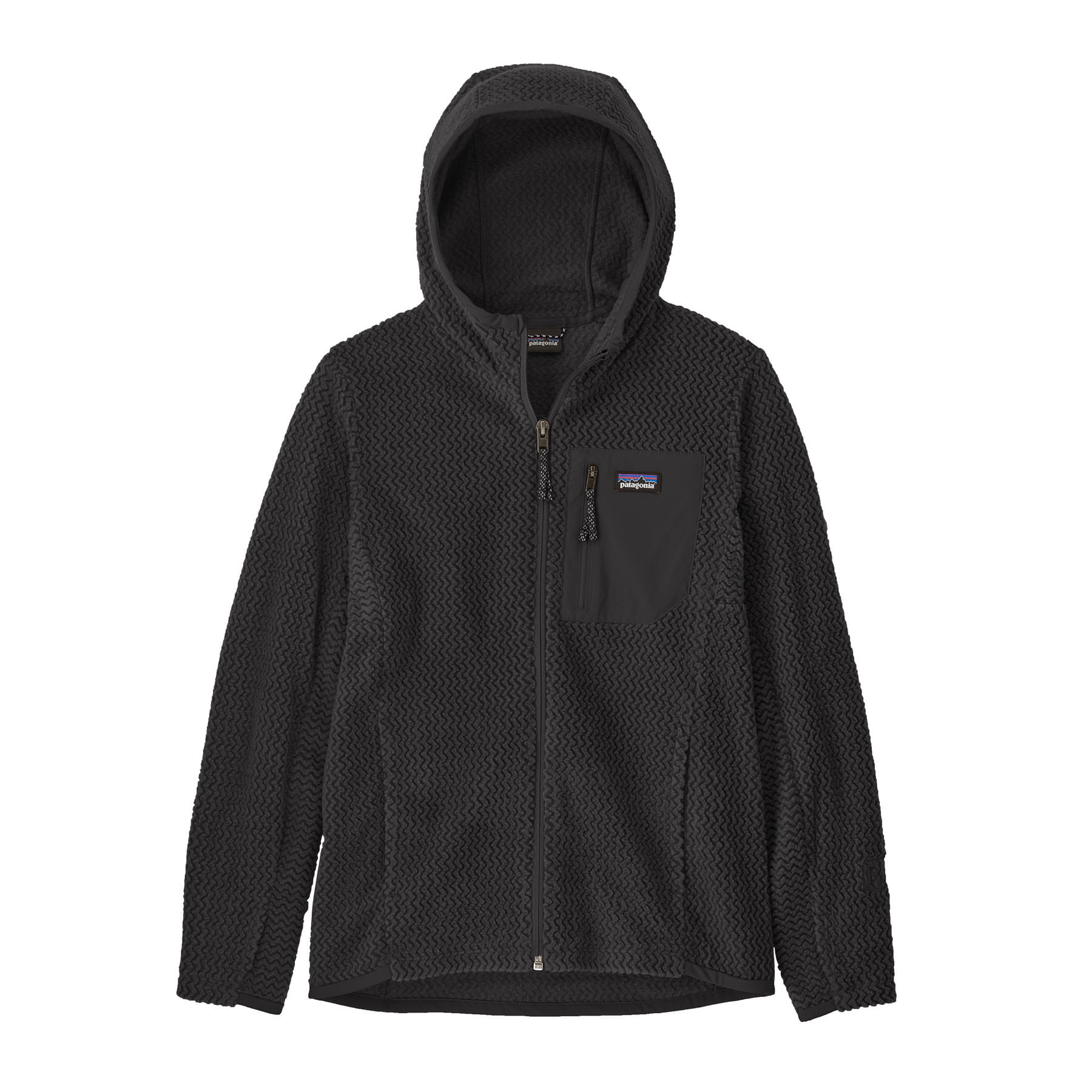 Patagonia Kids R1 Air Full-Zip Hoody Fleece jacket black XS Kids ...