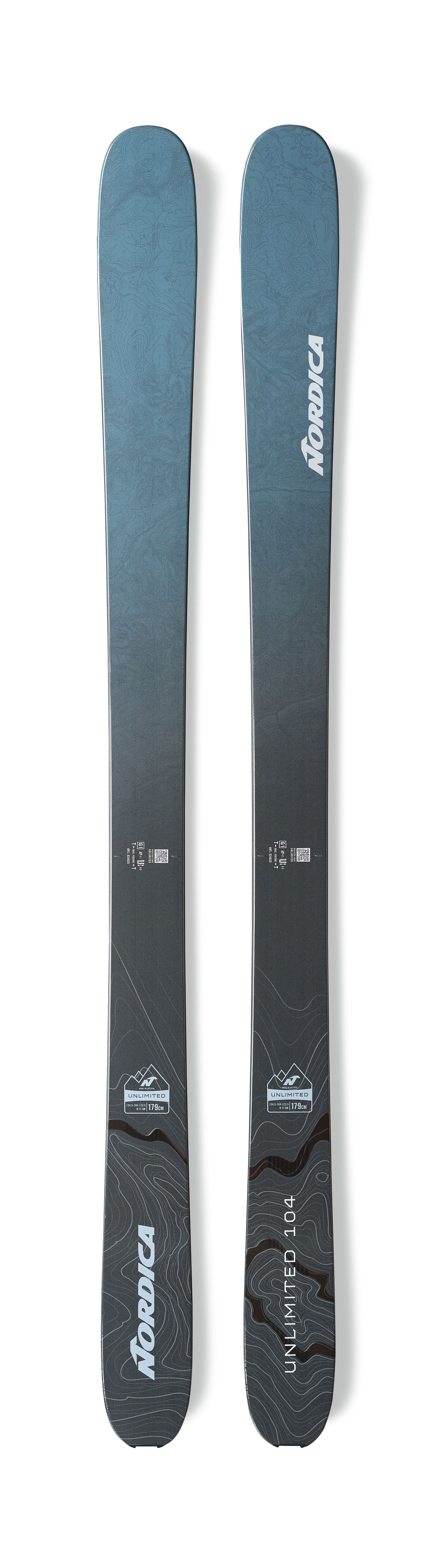 Nordica Unlimited 104 Tourenski blue/grey 172 cm - Transa.ch
