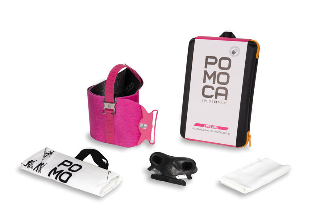 Pomoca Free Pro - ready2climb 140mm Ski skin pink L - Transa.ch