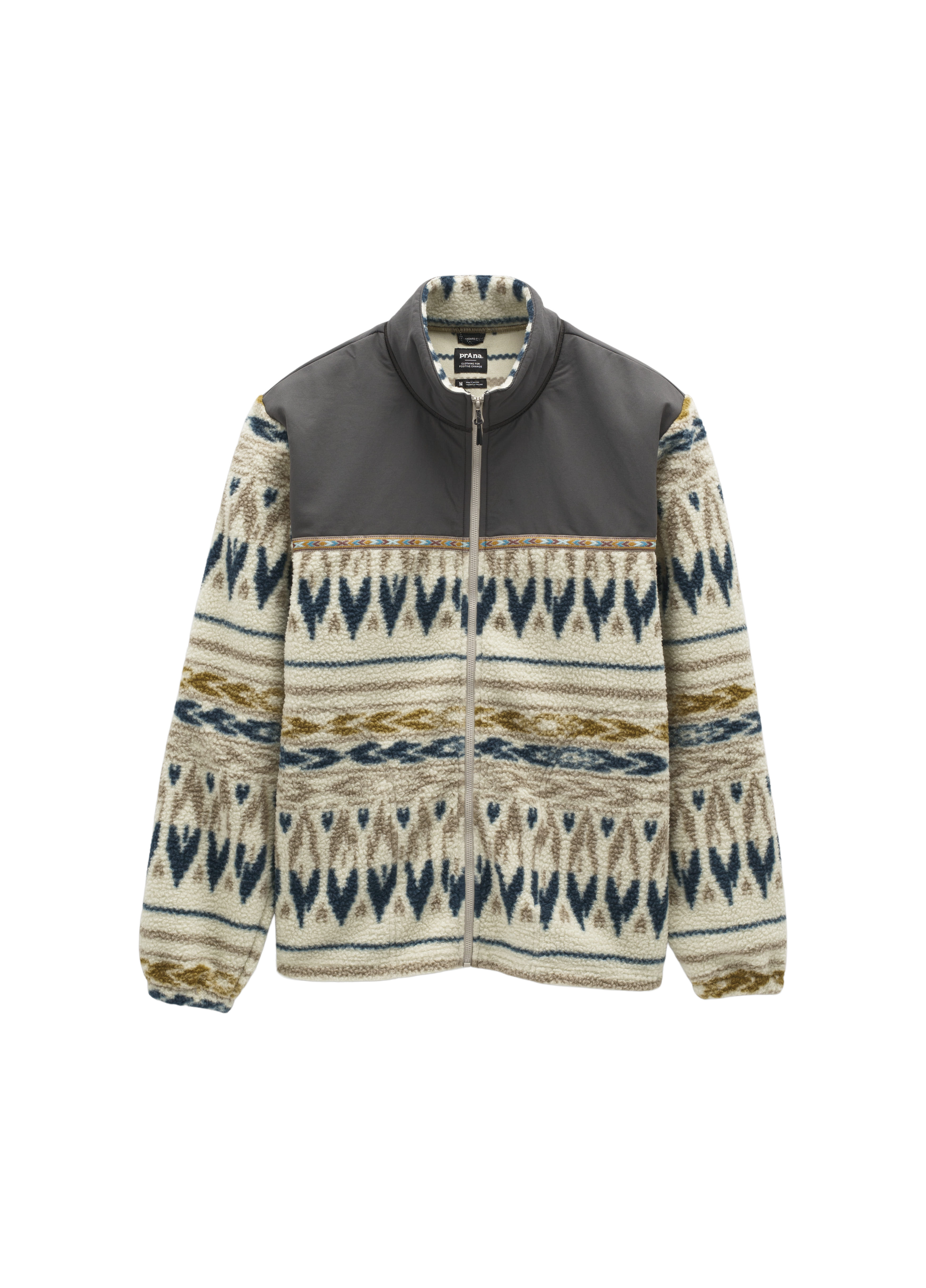 Prana Hurricane FZ Fleece Sweaters/jumpers sandbar geo M - Transa.ch