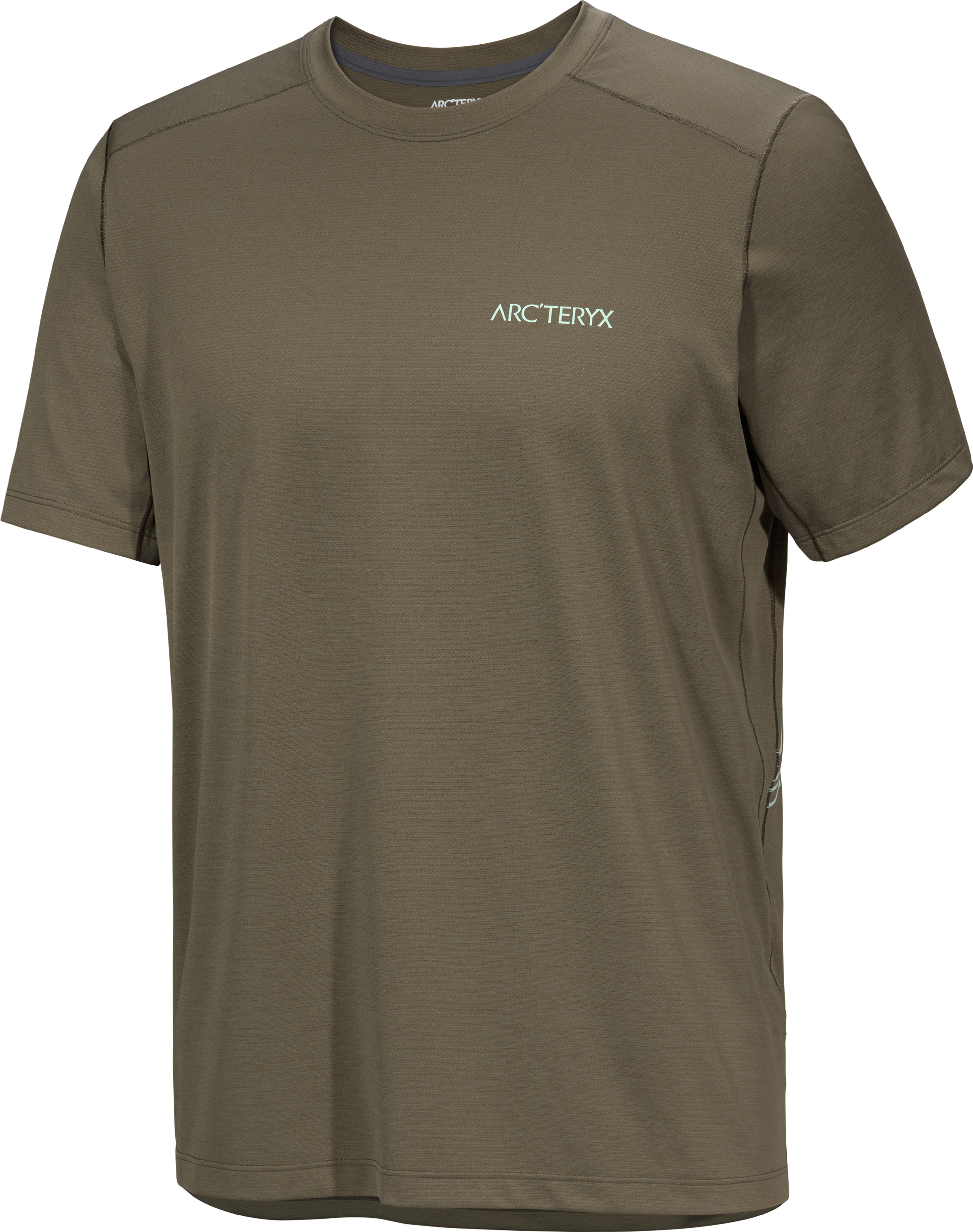 Arc'teryx Cormac Arc'Bird Logo SS M T-shirt tatsu heather/stone green S ...