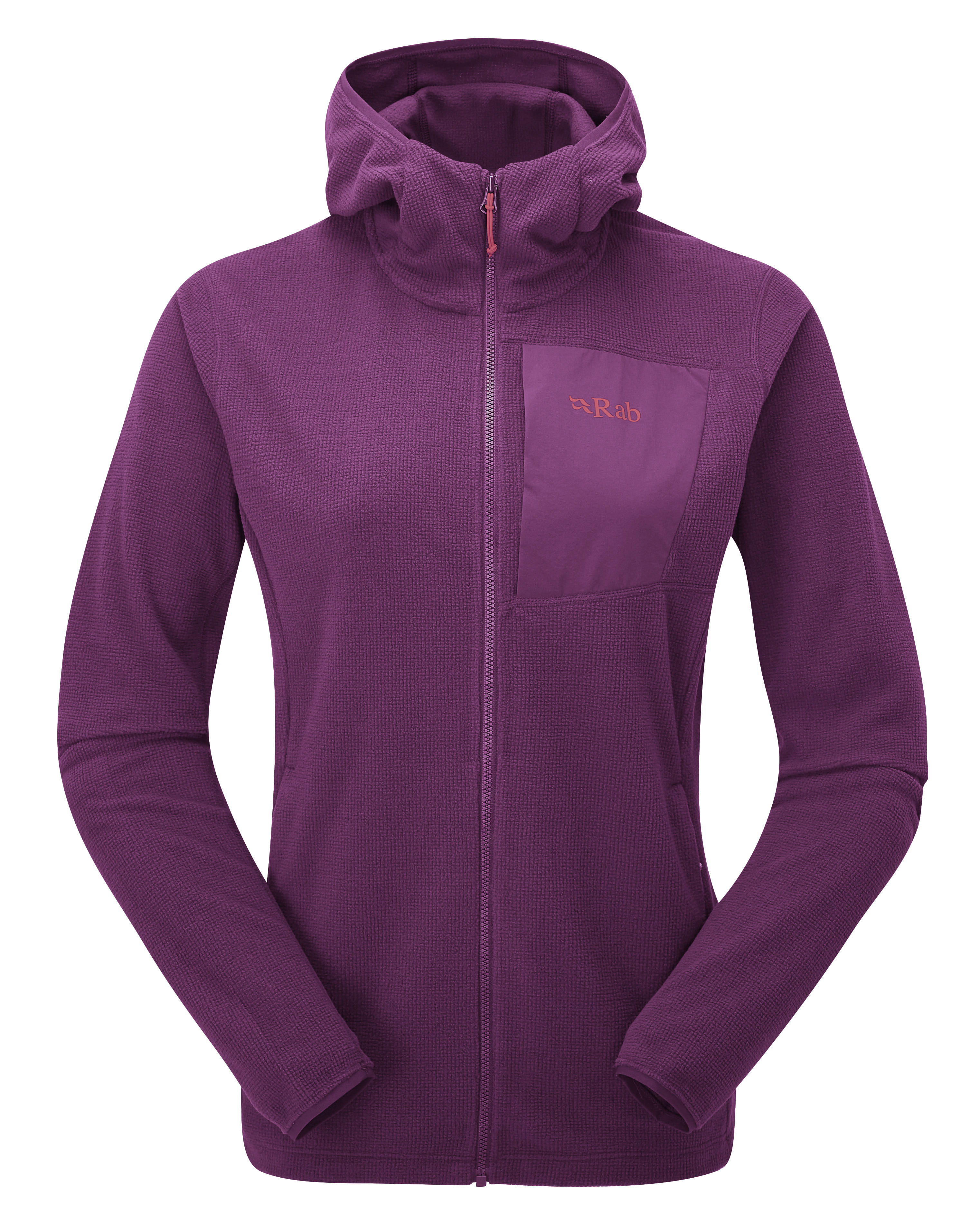Rab Tecton Hoody Wmns Fleece jacket plum 14 UK - Transa.ch