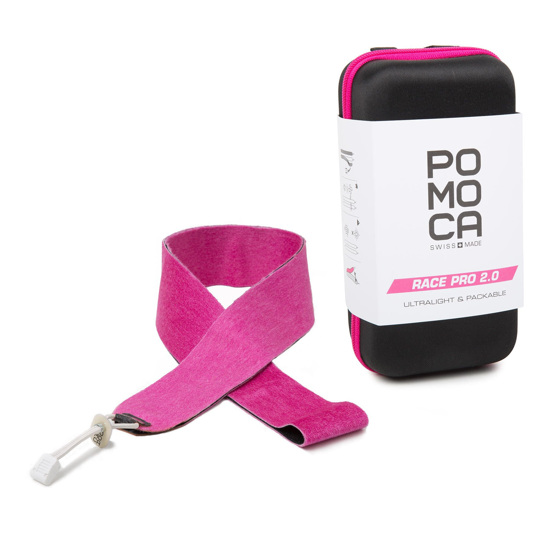 Pomoca Race Pro 2.0 Top Fix Race 62mm Ski skin pink 145 cm - Transa.ch