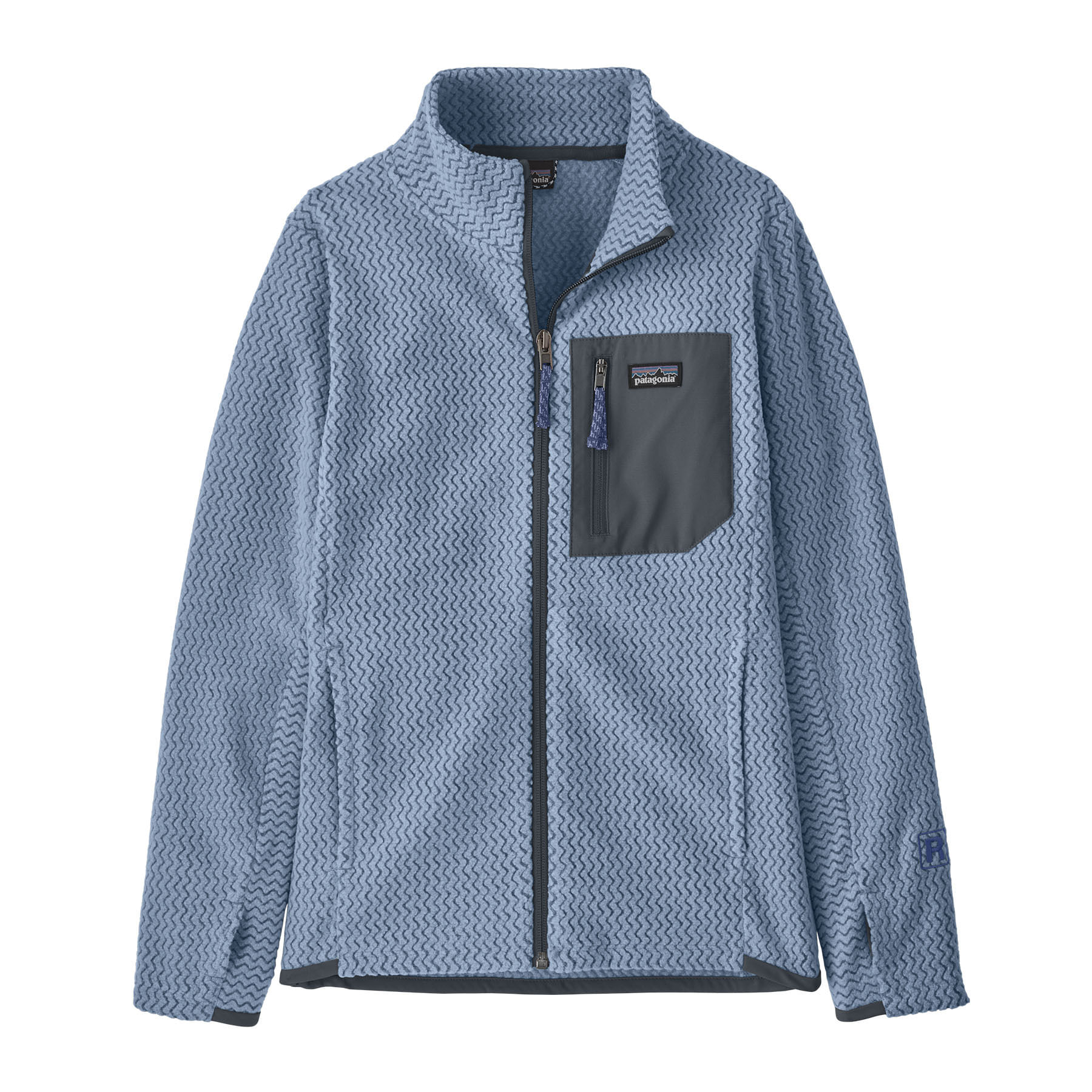 Patagonia K's R1 Air Full-Zip Jkt Fleece jacket barnacle blue S Kids ...