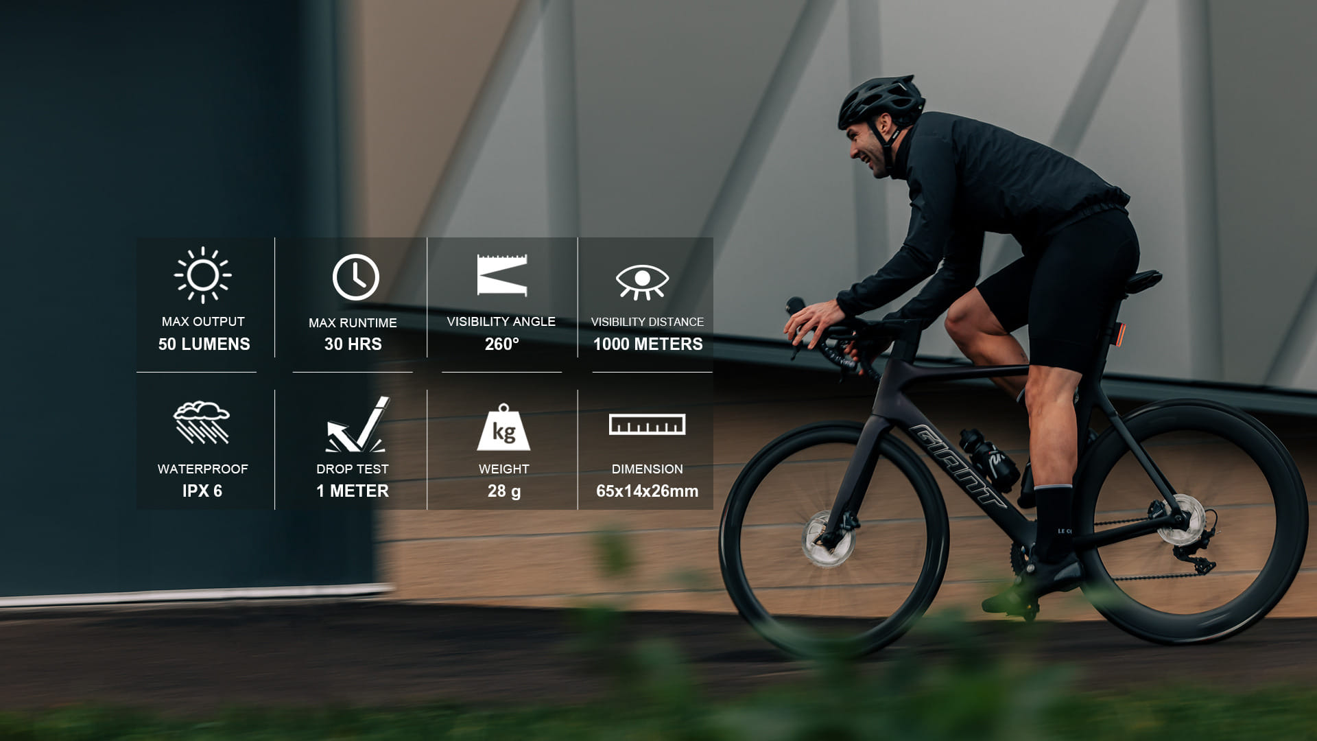 Magicshine Seemee 50 Pro Velo Rücklicht one size black - Transa.ch